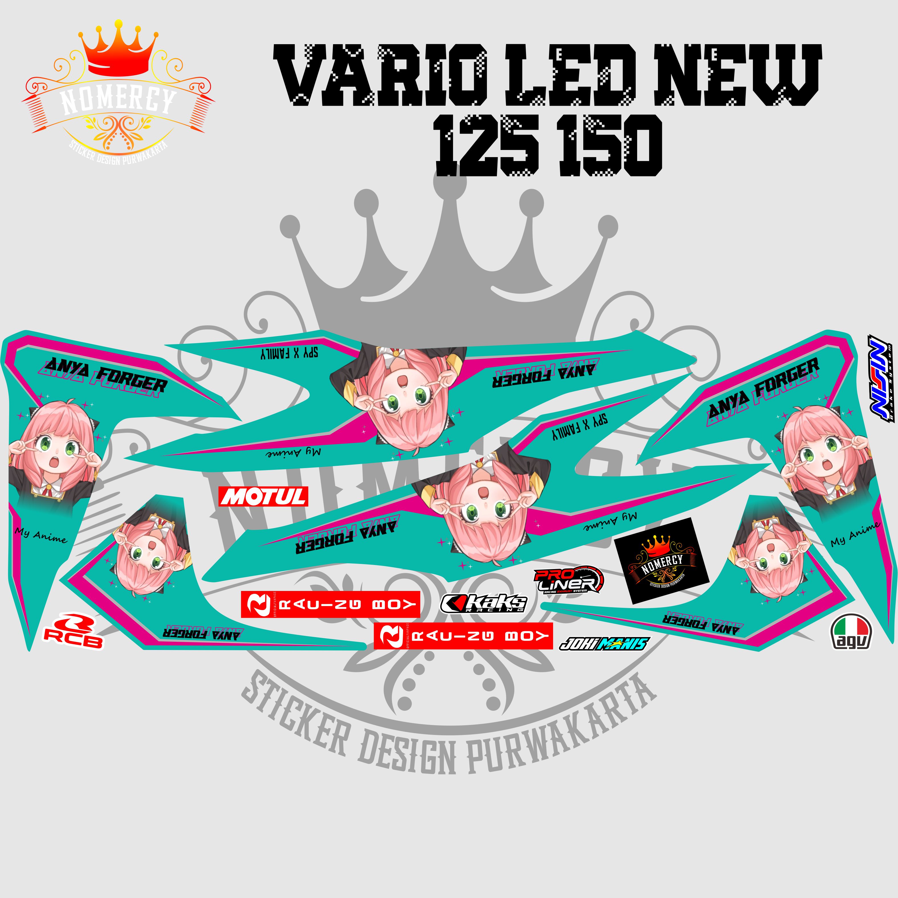 STICKER STRIPING VARIASI VARIO ALL NEW 125/150 STICKER VARIO BARU MOTIF ...
