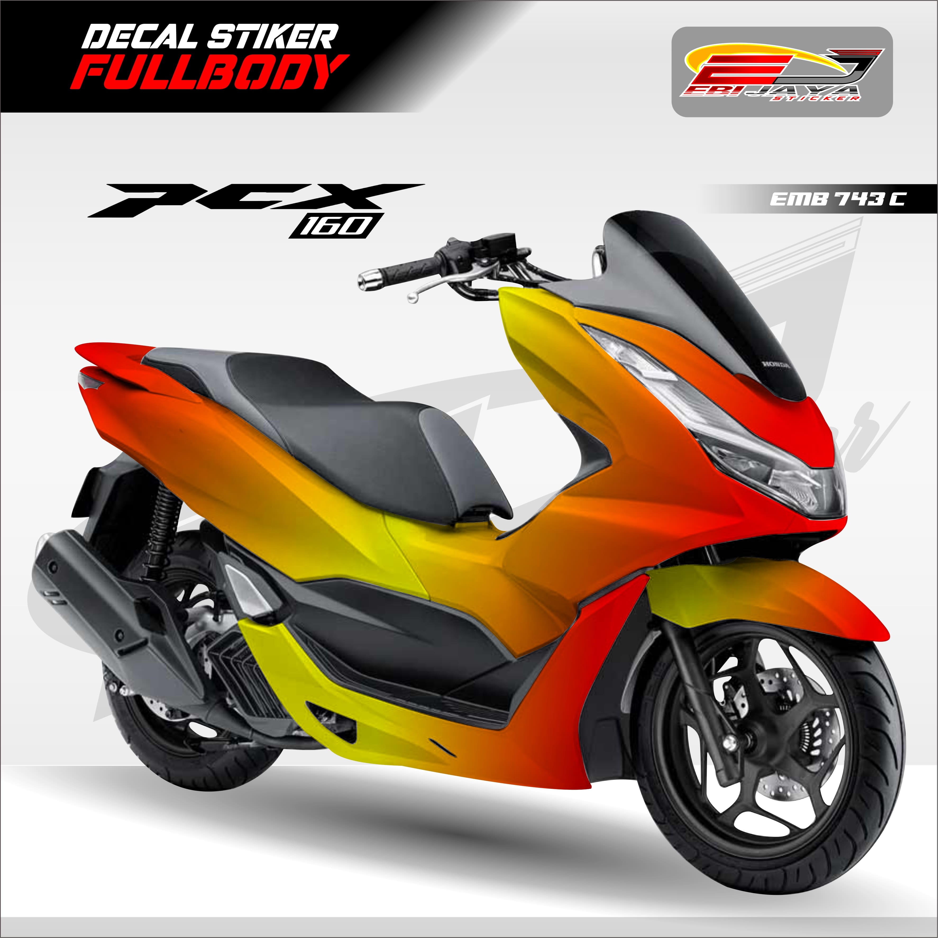 STIKER LANGSUNG CETAK VARIASI MOTOR PCX ALL VARIAN SIAP PAKAI-STIKER ...