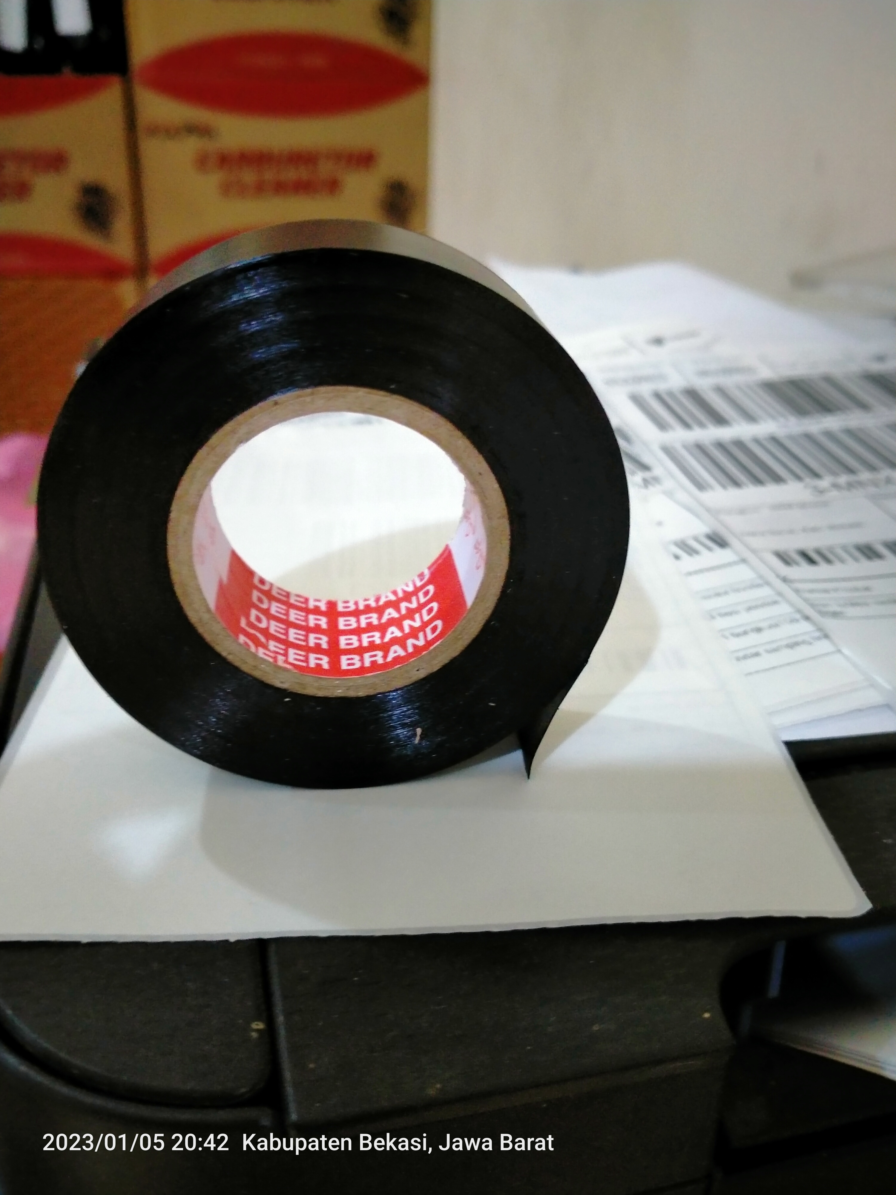 Solasi Kabel Listrik 19mm x 25meter PVC Insulation Tape Isolasi Hitam ...