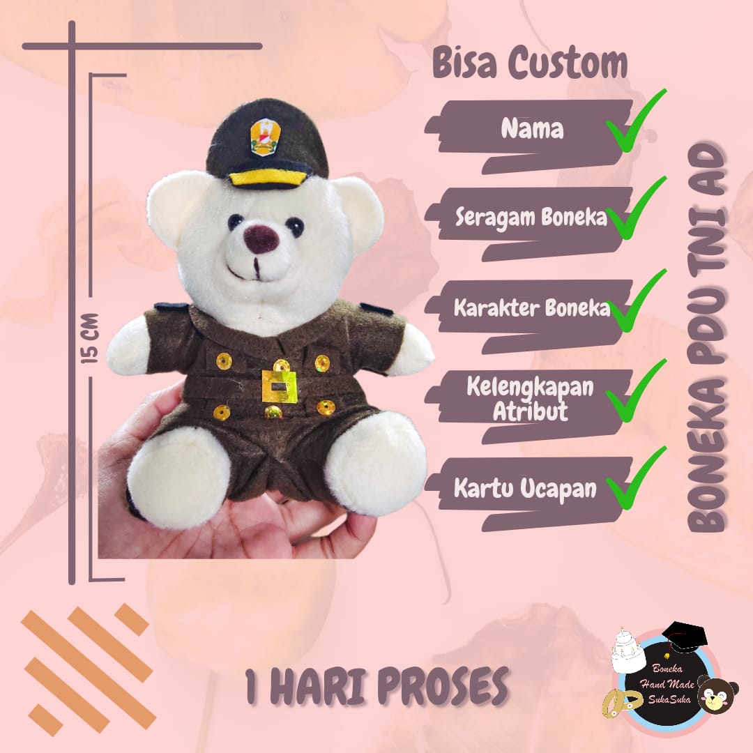 Proses Sehari Jadi - Boneka Pelengkap Buket - Boneka PDU TNI AD - TNI ...