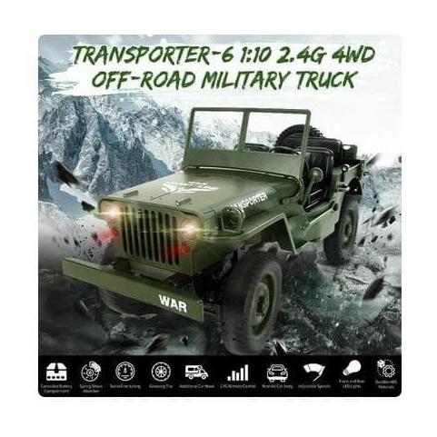 Rc Q65 Jeep Willys Jjrc Q-65 4Wd Transporter-6 Military Off Road Rtr ...