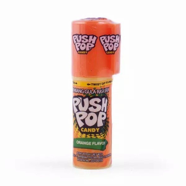PERMEN STIK PUSH POP CANDY 14GR blueberry strawberry lyche orange ...