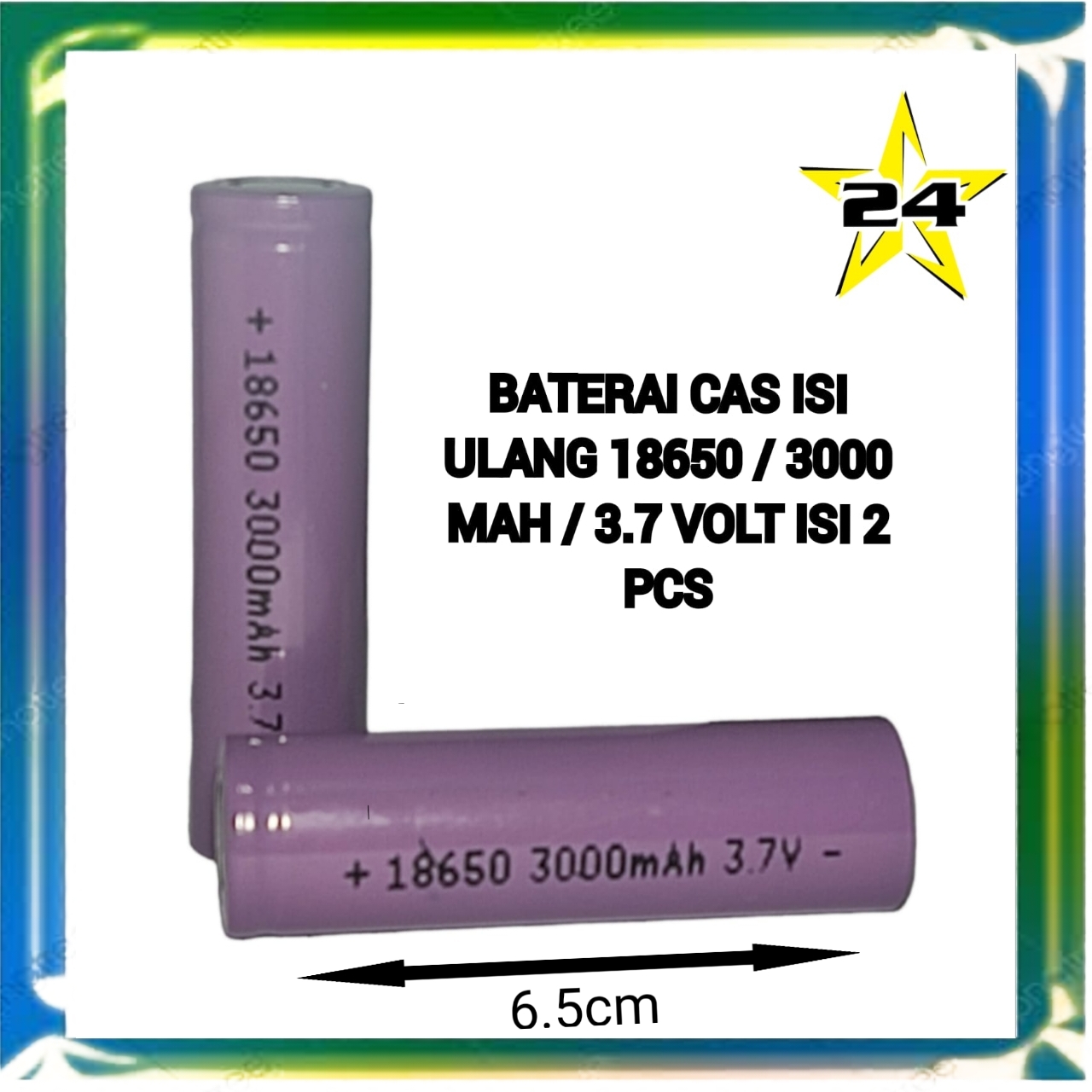 BATERAI CHARGER ISI ULANG BATRE LI-ION 18650 BATRE CHARGER 18650 3,7V ...