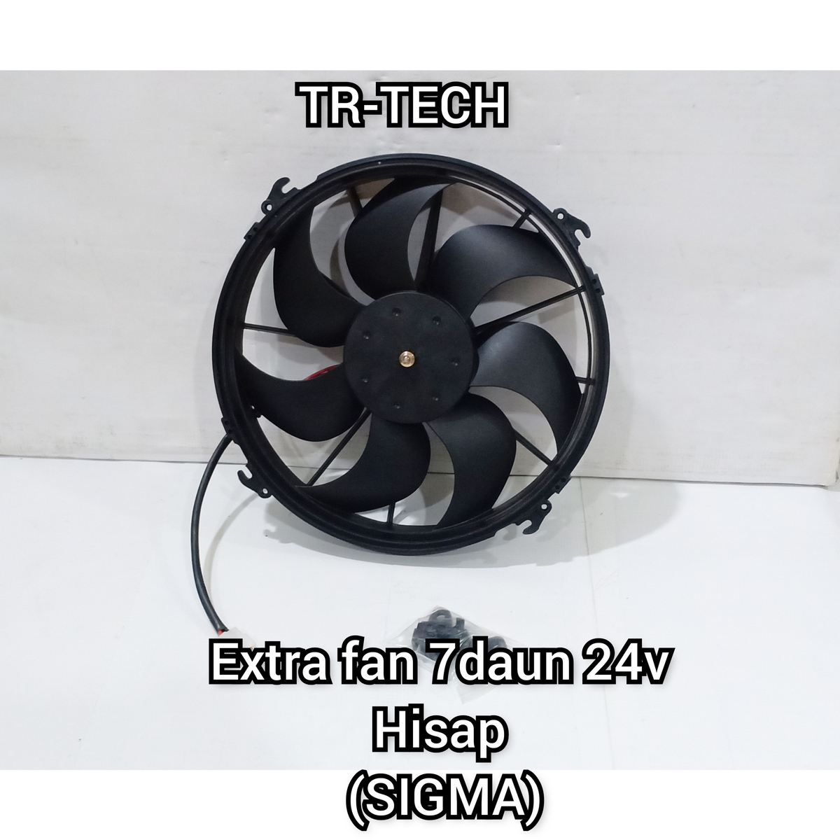 Extra Fan Bus 7 Daun 12" 24V , S-blade , Hisap (HK-0218B) | Lazada ...