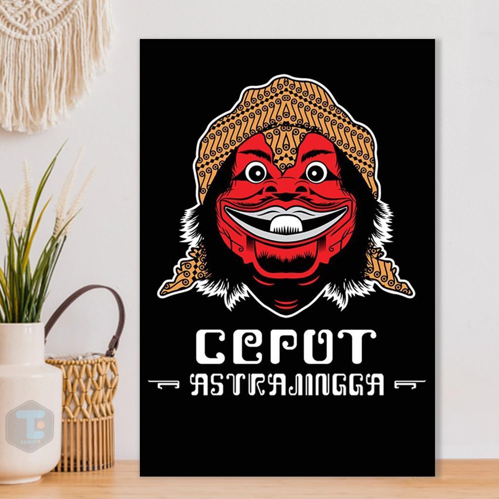 Poster Hiasan Dinding Cepot Lukisan Repro Astrajingga Wall Decor Sunda ...