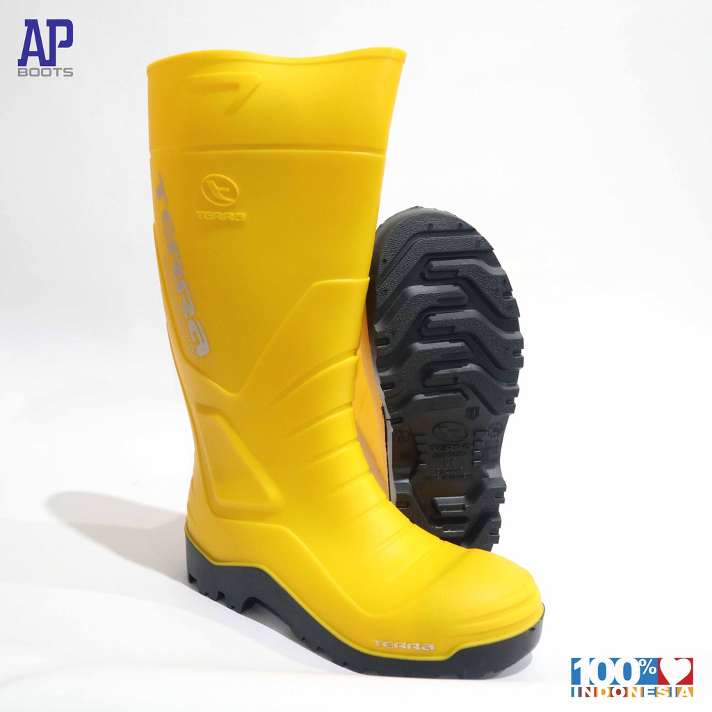 Sepatu Kerja Safety Steel Toe ORIGINAL AP Boot Terra S4 / Yellow Boots ...