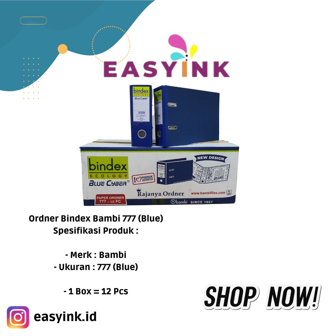 Ordner Bindex Bambi 777 Blue / Biru | Lazada Indonesia