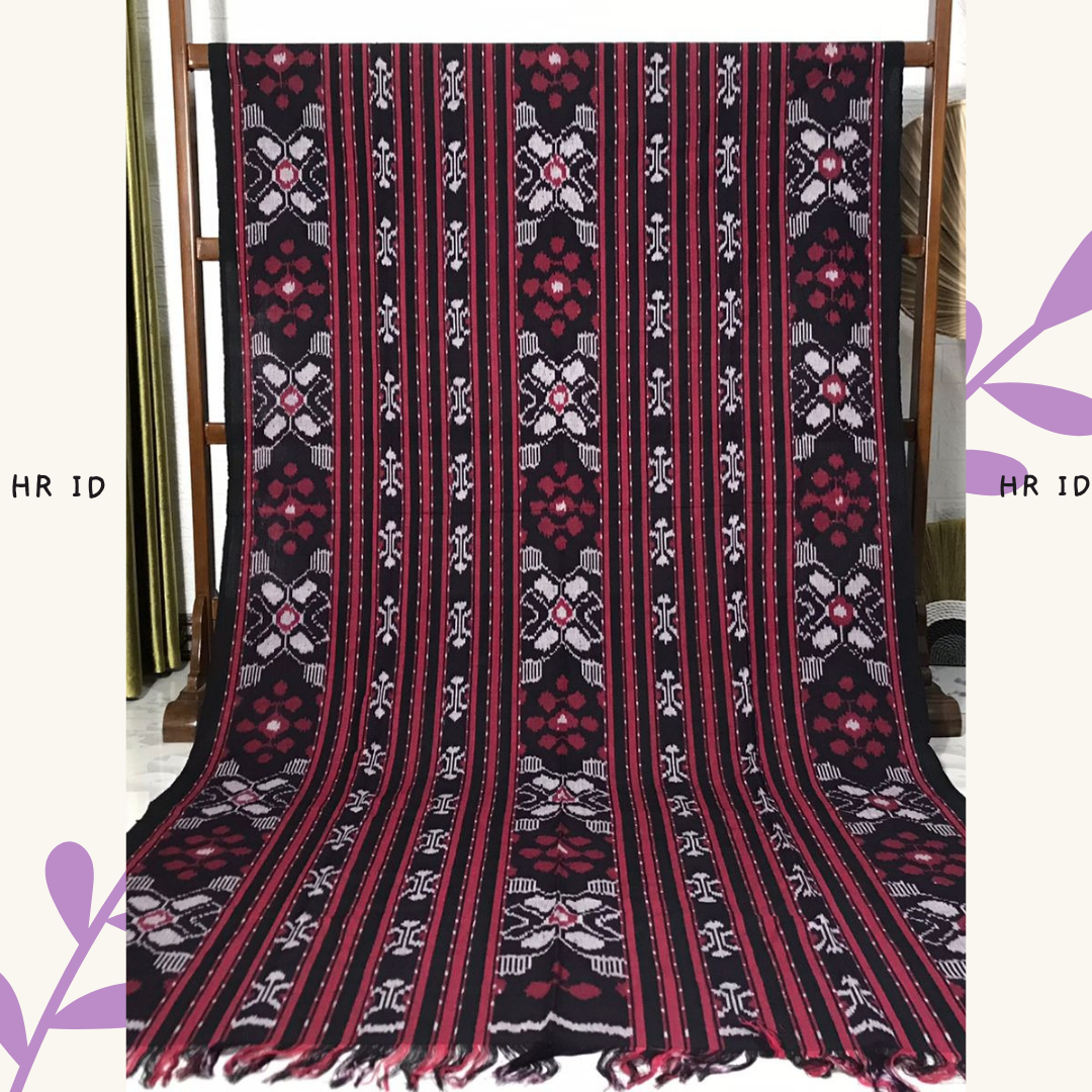 Kain batik tenun ikat blanket tenun warna Marron Kain Tenun motif ...