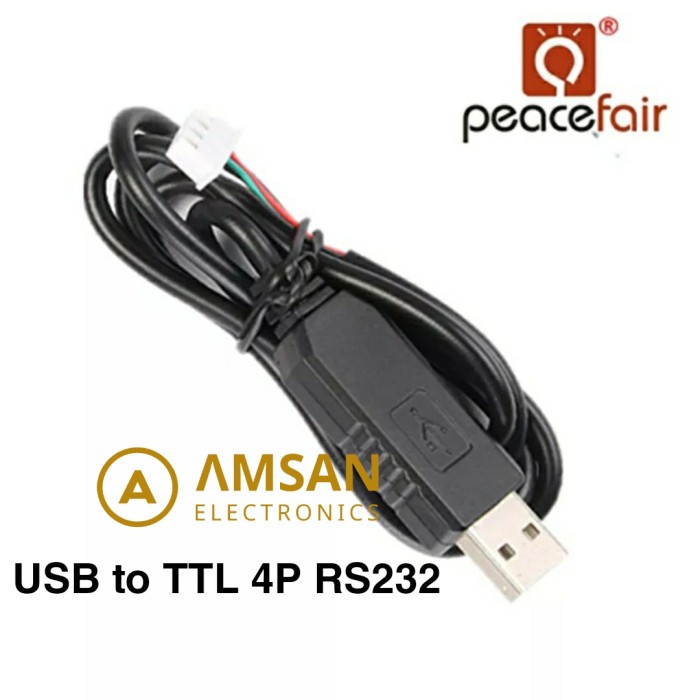 USB to TTL 4P 4 Pin RS232 Converter Serial Kabel PL2303 PL2303HX | Lazada Indonesia