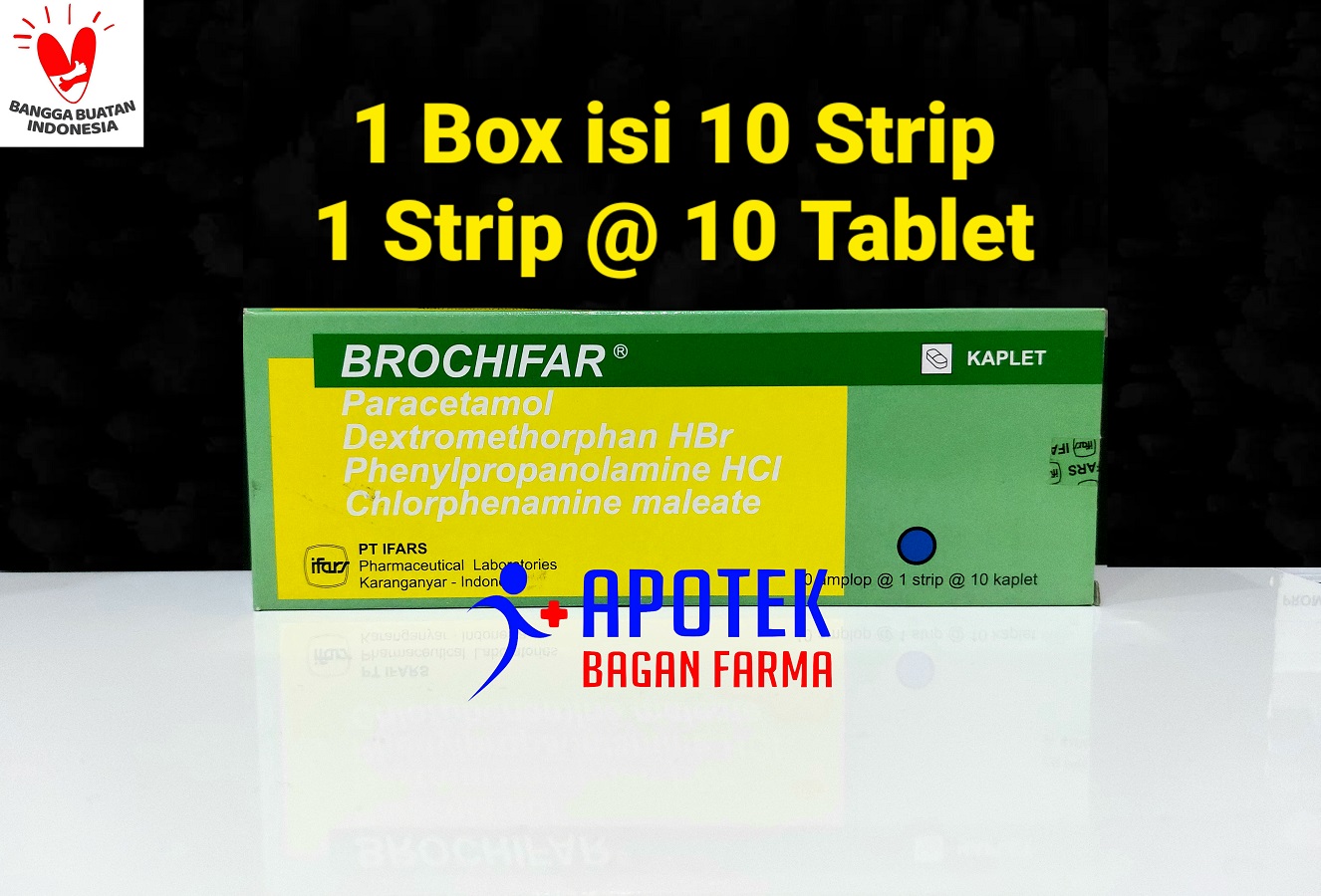 OBAT BATUK PILEK DEMAM / BROCHIFAR ( 1 BOX = 10 STRIP ) | Lazada Indonesia