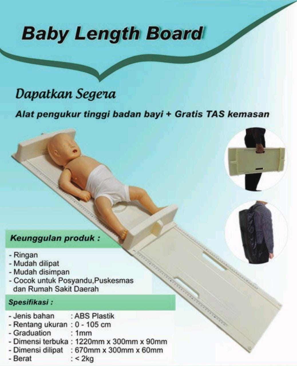 EV~ baby length board alat ukur panjang bayi | Lazada Indonesia