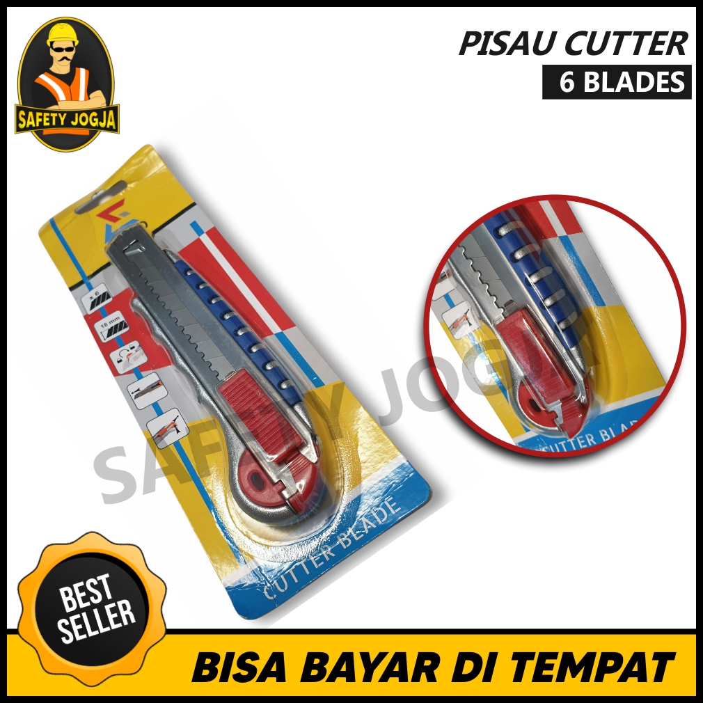 CUTTER ENZO ISI OTOMATIS 6 BLADES | Lazada Indonesia