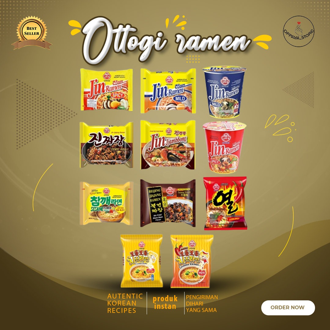 Ottogi - Varian Semua Mie Instan Ottogi Korea ( Jin Ramen/ Sesame ...