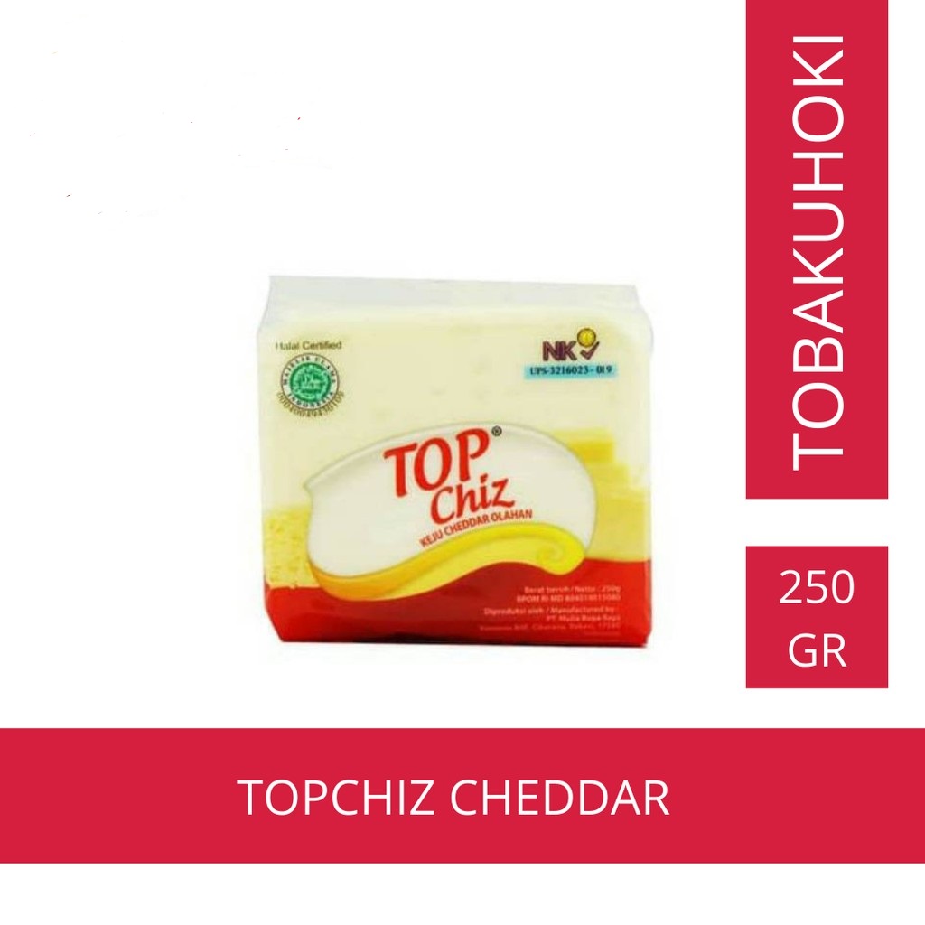 CHEDDAR CHEESE BLOCK TOPCHIZ 250GR KEJU CHEDAR BLOK OLAHAN | Lazada ...