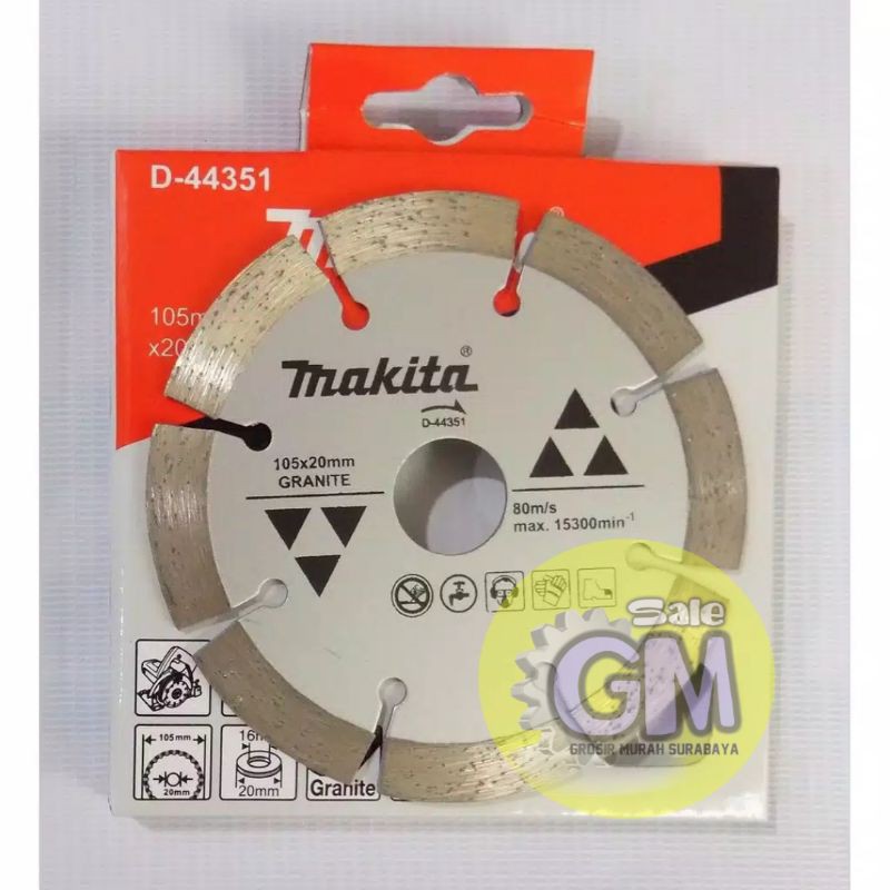 Mata Pisau Potong Keramik Granit 105mm 4" Makita D-44351 Original | Lazada Indonesia