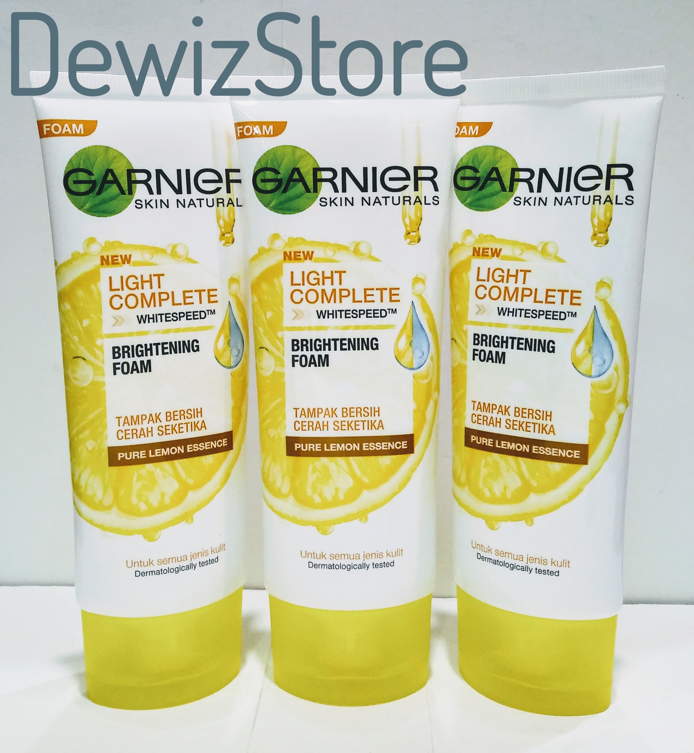 GARNIER LIGHT COMPLETE WHITESPEED BRIGHTENING FOAM - 100ML | Lazada ...