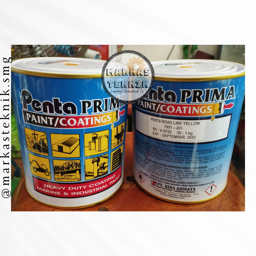 PENTA PRIMA Road Line Yellow 1 KG / Cat Jalan Penta Prima Kuning 1 KG ...