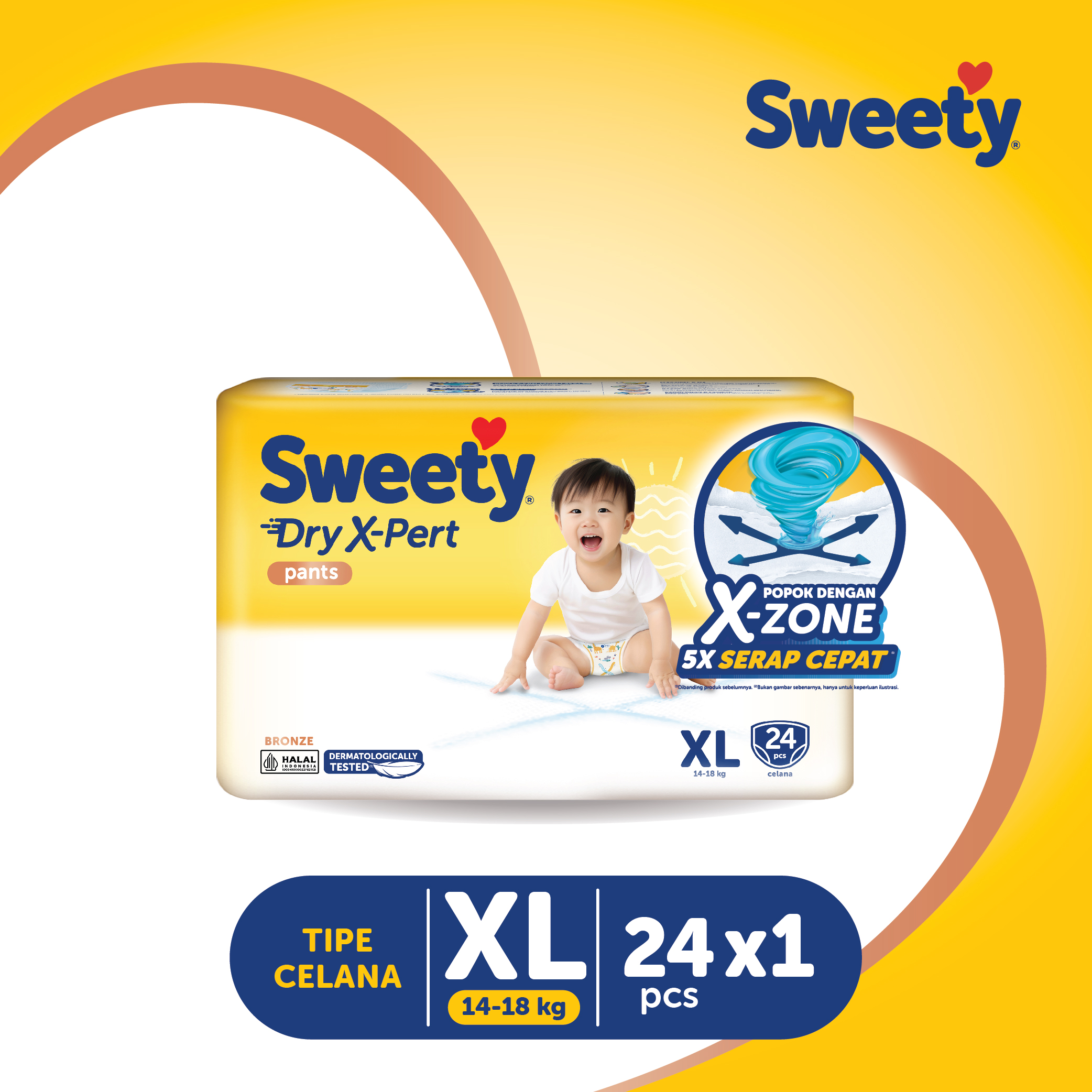 Sweety Bronze Dry X-Pert Pants XL 24s - X-Zone | Lazada Indonesia