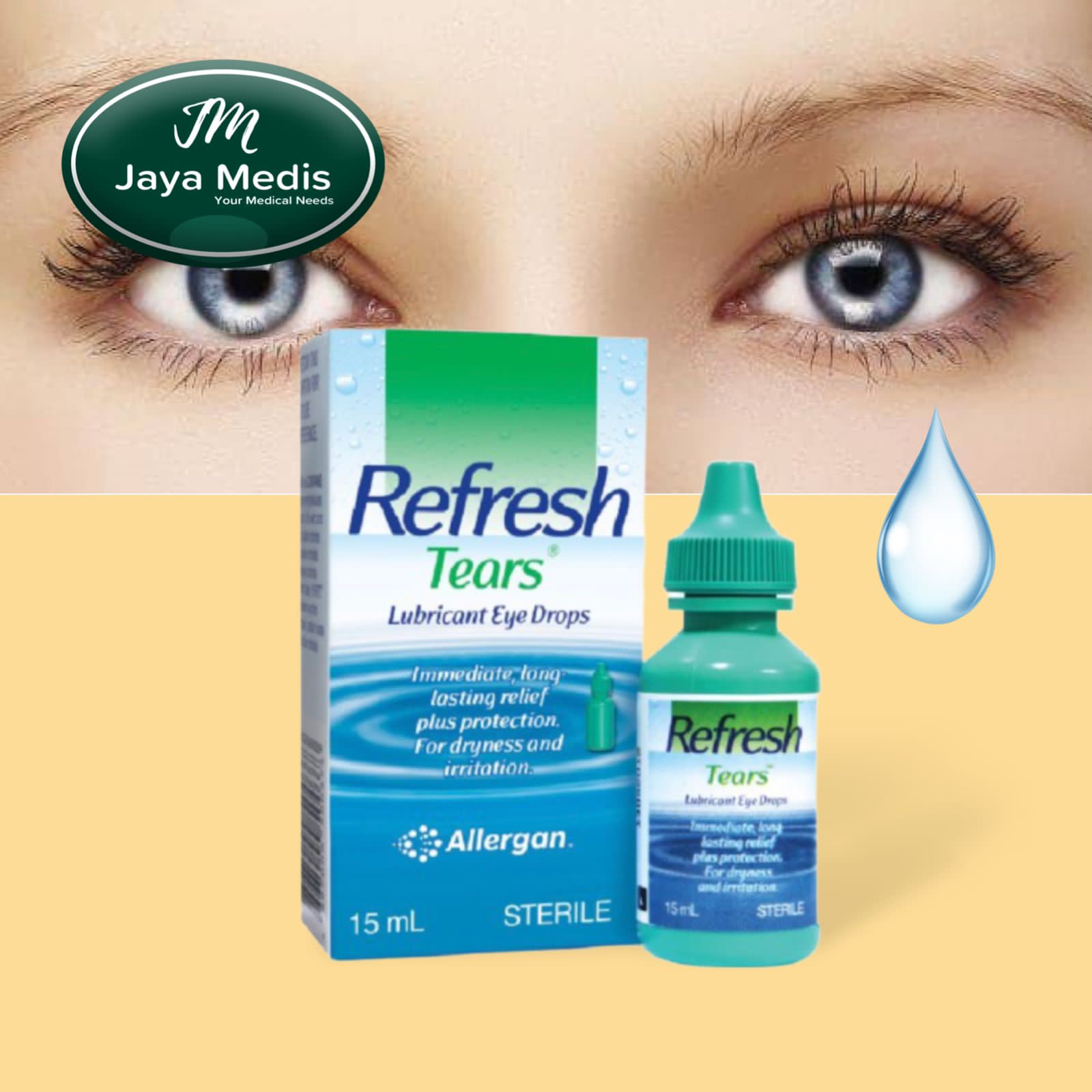 Obat Tetes Mata - Refresh Tears Lubricant Eye Drops 15ml | Lazada Indonesia