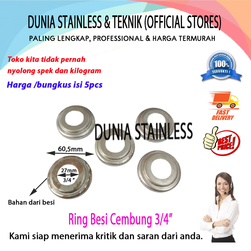 Ring Besi Cembung 3/4" /5pcs | Lazada Indonesia