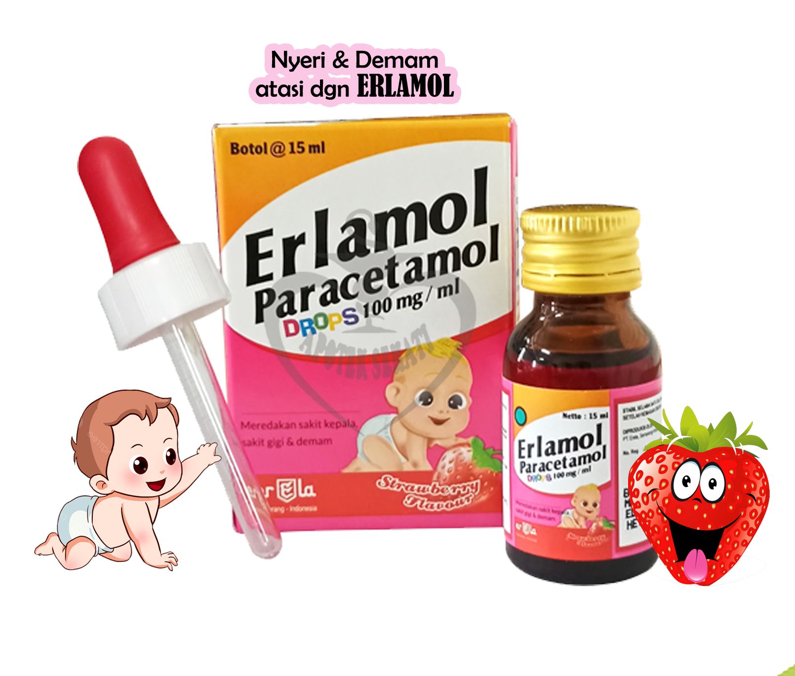 ERLAMOL TABLET PARACETAMOL 500mg / OBAT DEMAM | Lazada Indonesia