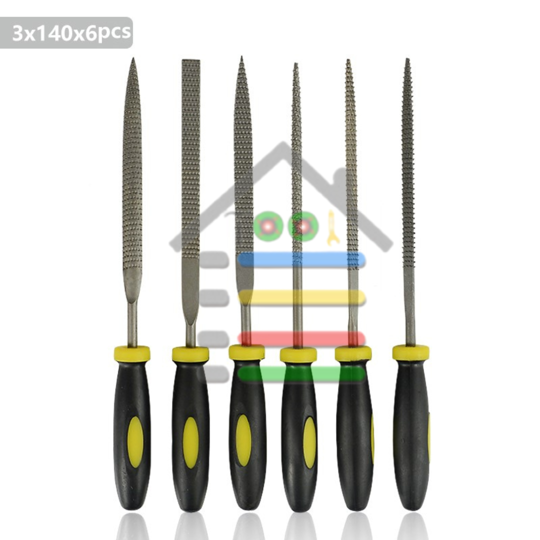 KIKIR TANGAN 6IN1 MINI METAL FILING RASP MEEDLE FILE WOOD TOOLS SET ...