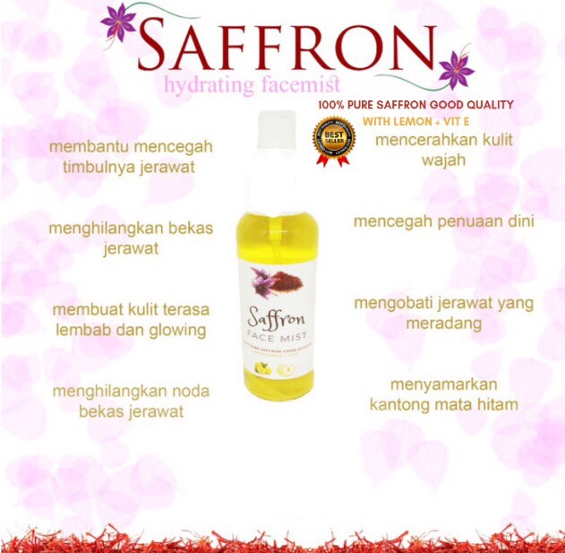 Air Saffron Original 100ml With Lemon / FACEMIST saffron / FACE MIST ...