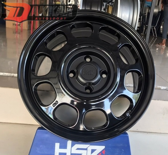 Velg Kaleng R15 Lebar 6,5 PCD 4x100 dan 4x114,3 Hsr Klg Glossy Black ...