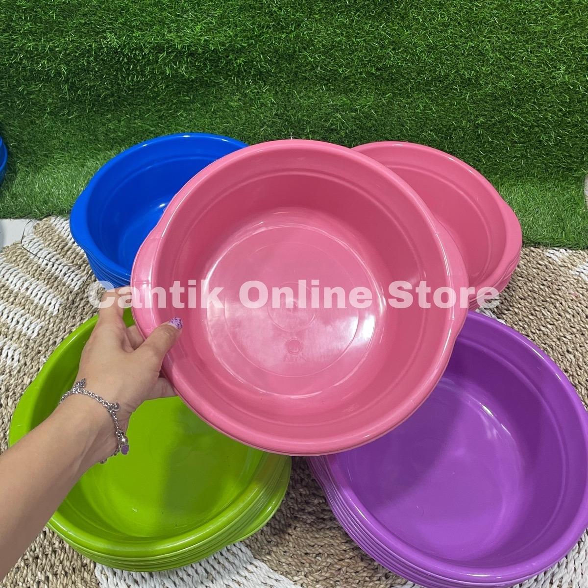 Baskom Cantik Harga satuan Plastik Tebal Food Grade Baskom Serbaguna ...