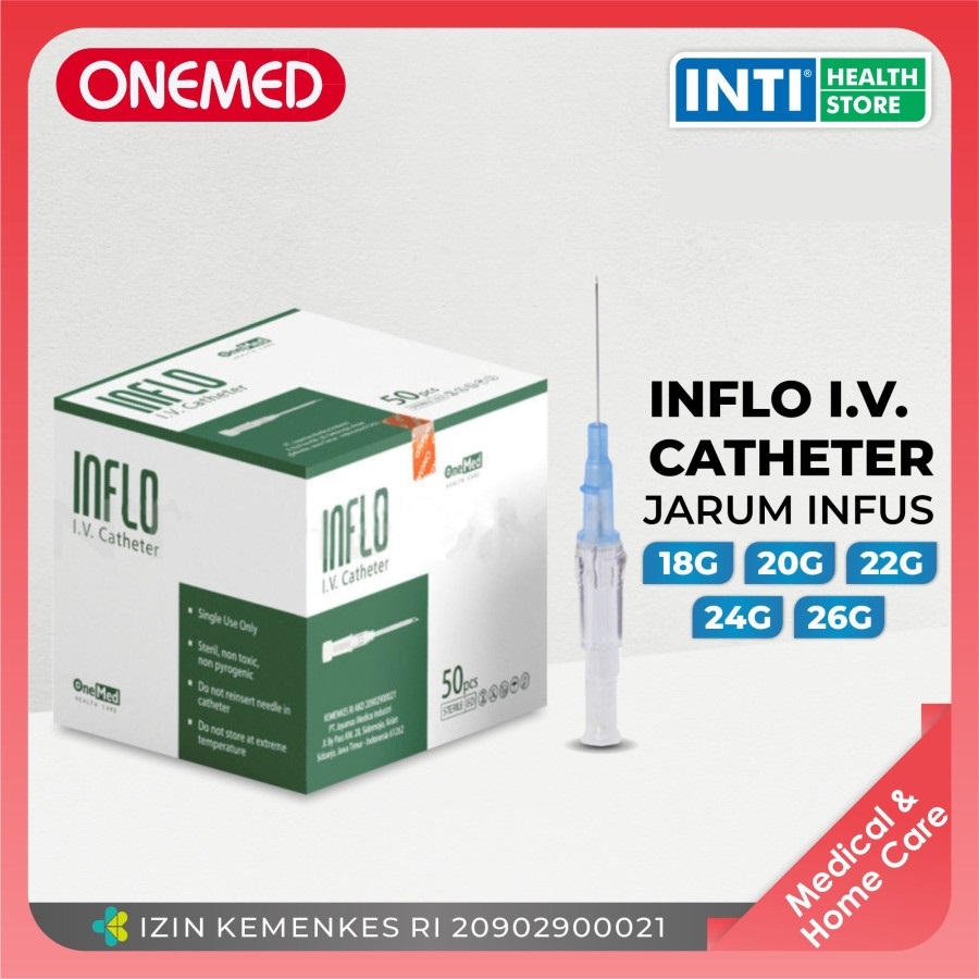 ONEMED Inflo Intra Vena Catheter | Jarum Infus | Lazada Indonesia