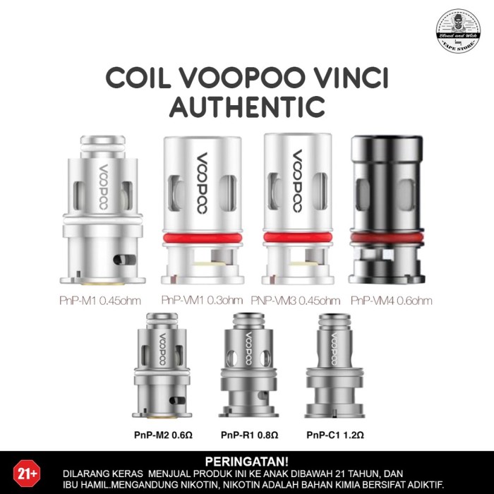 COIL VOOPOO VINCI DRAG POD OHM REPLACEMENT COIL UNTUK VINCI DAN DRAG | Lazada Indonesia