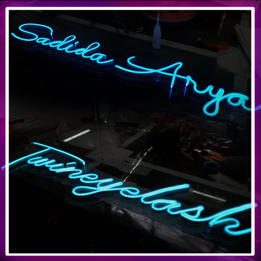 Neon Flex Design Custom Ukuran 30x70cm | Lazada Indonesia