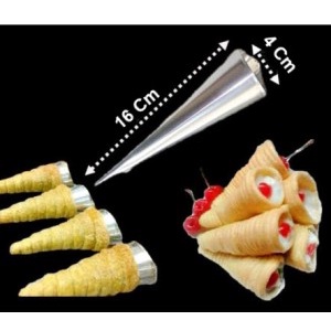 Cetakan Cum Cum cumcum Kerucut Corneto Kue Rhum Horn Roti Keong 10 pcs ...