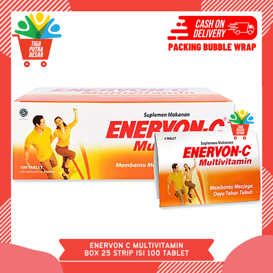 ENERVON C MULTIVITAMIN 500Mg BOX 25 STRIP ISI 100 TABLET | Lazada Indonesia
