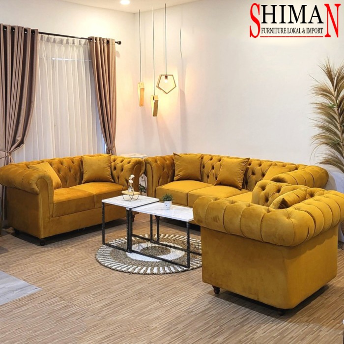 Sofa Chesterfield | Sofa Jaguar Kancing Classic | Sofa Luminto | Lazada ...