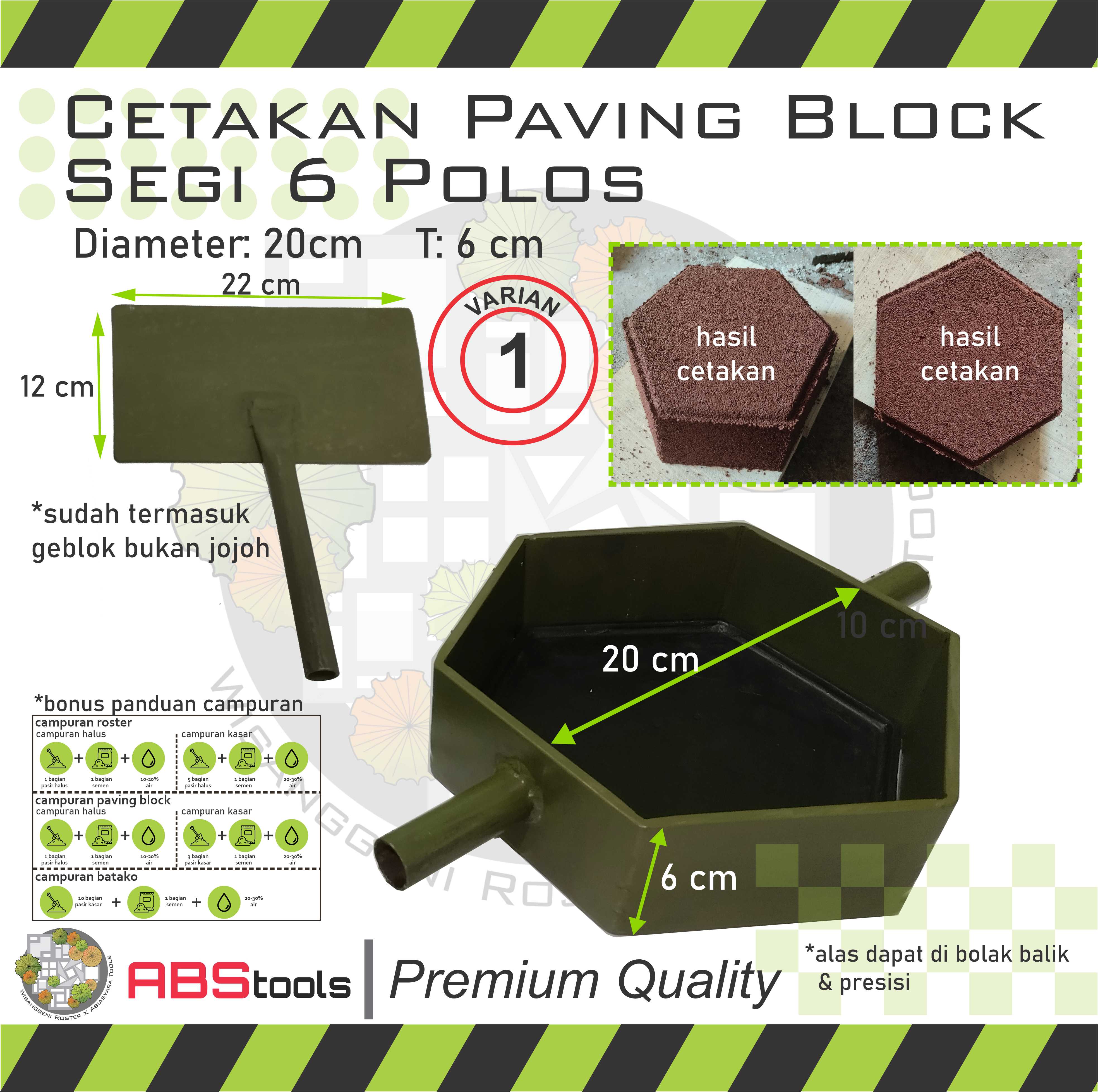 cetakan paving block segi 6 | Lazada Indonesia