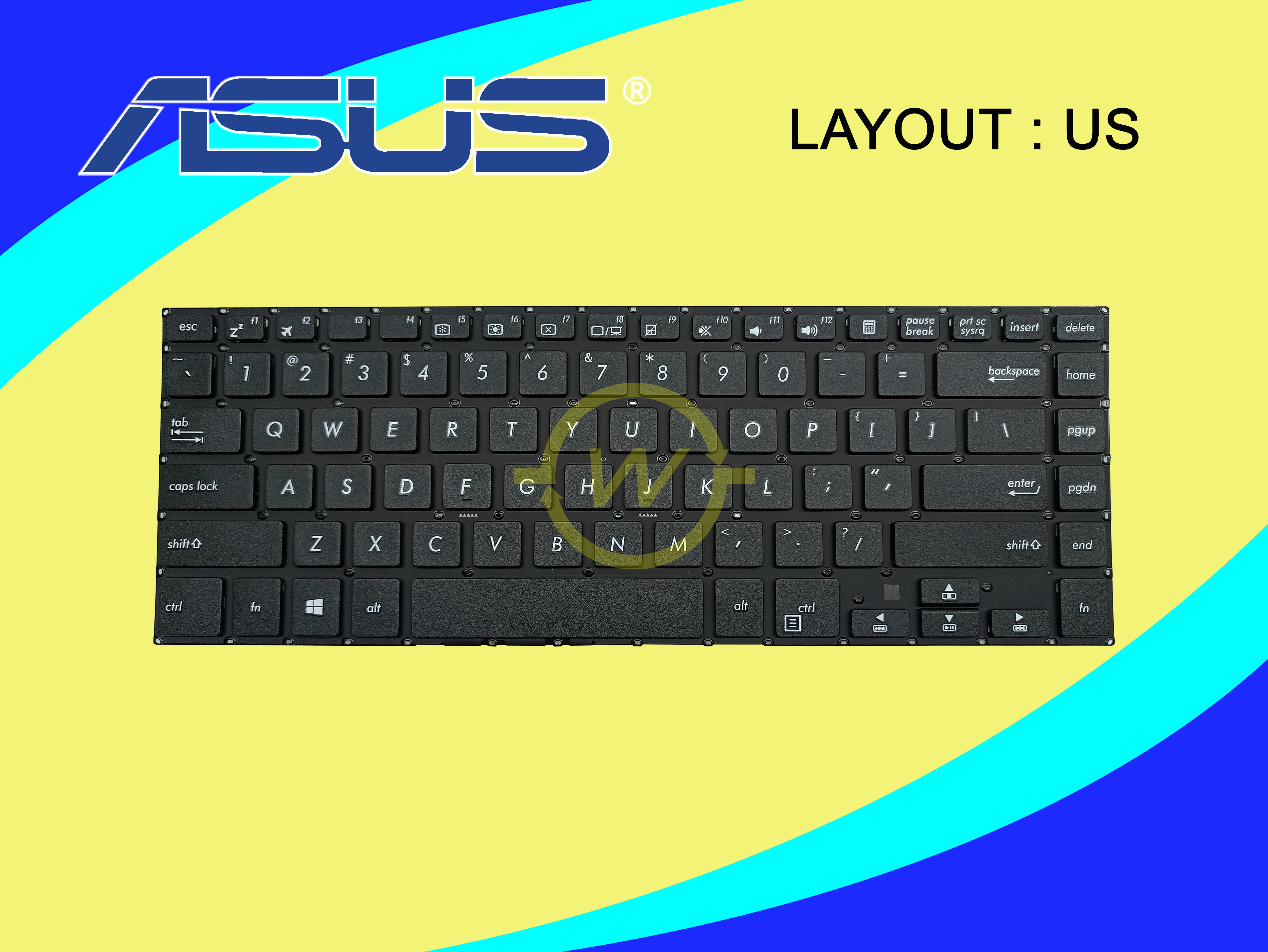 Keyboard Laptop Asus Pro P1440 P1440F P1440FA P1440U P1440UA P1440UF ...