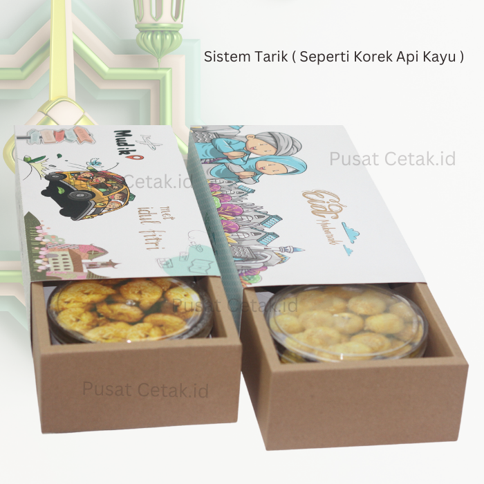 (5 pcs) Box/Hampers Tema Lebaran Packaging Parsel Idul Fitri Dus Kue ...