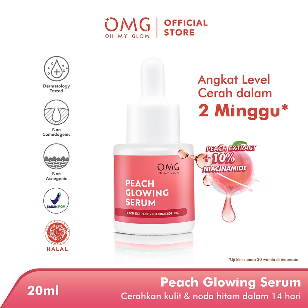 OMG Serum ORIGINAL 20ml - OMG Peach Glowing Serum / Serum Wajah Glowing ...