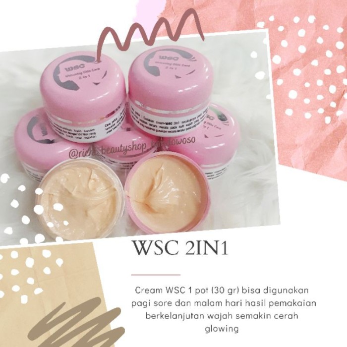 CREAM WSC 2IN1 KEMASAN BARU SILVER / CREAM WSC ORIGINAL | Lazada Indonesia