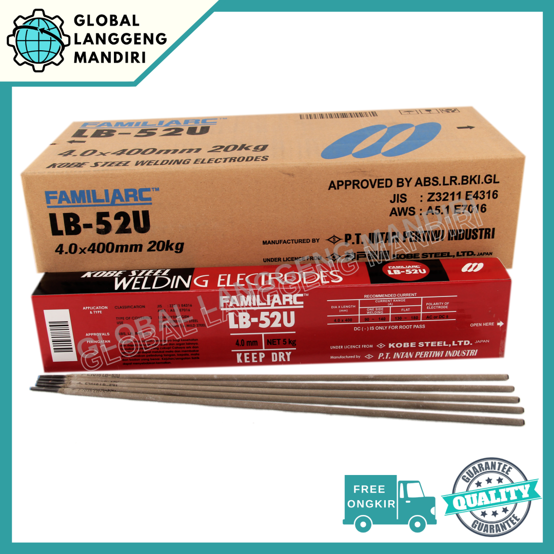 KAWAT LAS LB52U 4.0MM KOBELCO (5KG) / LB 52U 4.0 MM KOBESTEEL | Lazada Indonesia