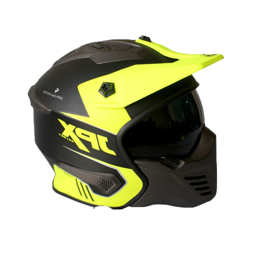 Helm jpx mx 726 r putih kuning merah doff glossy helm modular helm full ...