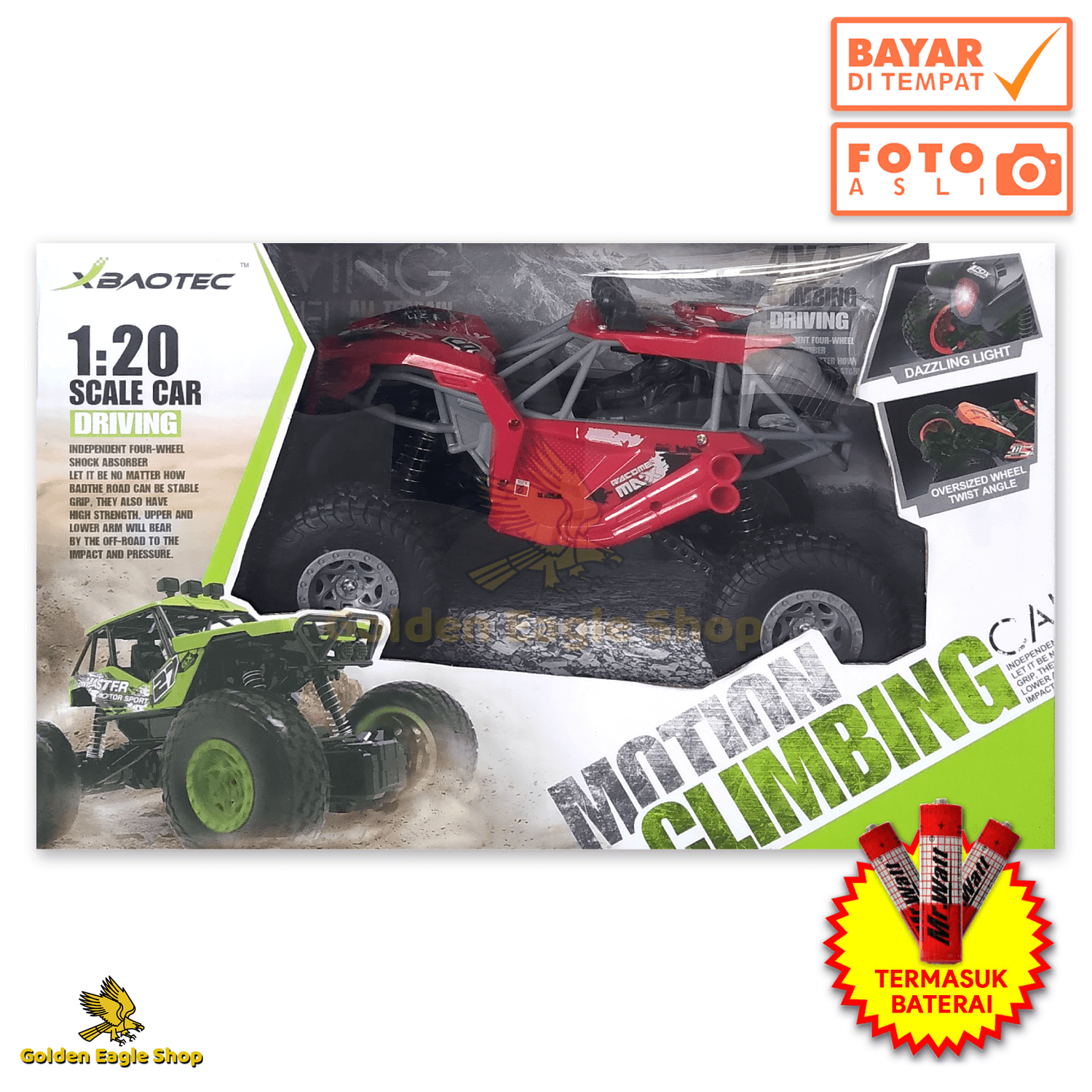 Mainan Anak - Remote Control - Xbaotec Motion Climbing 1:20 Scale Car ...