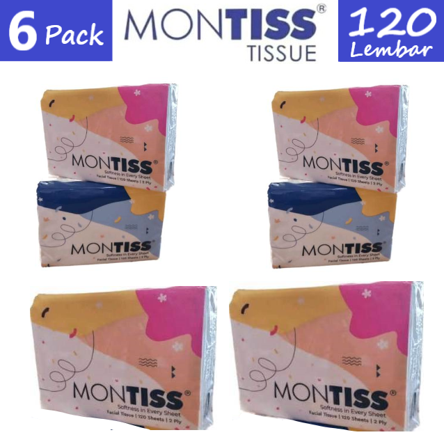 PAKET 6 Pcs - Tisu Tissue PASEO Smart 2ply 200S/Paseo 540s/Montiss 250 ...