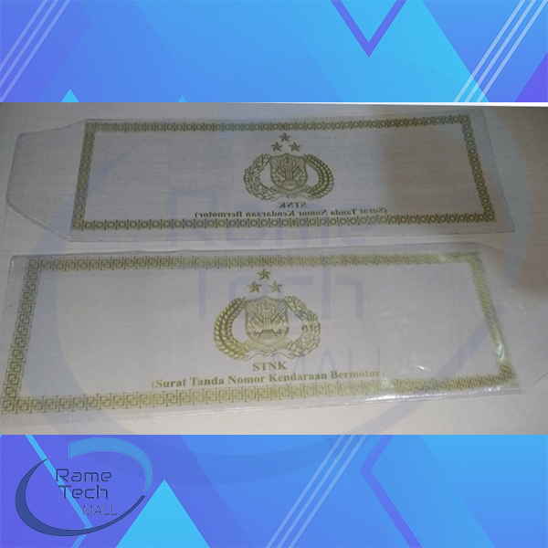 Sampul Plastik STNK Logo Gold / Mika STNK Logo Gold / Cover STNK Logo ...