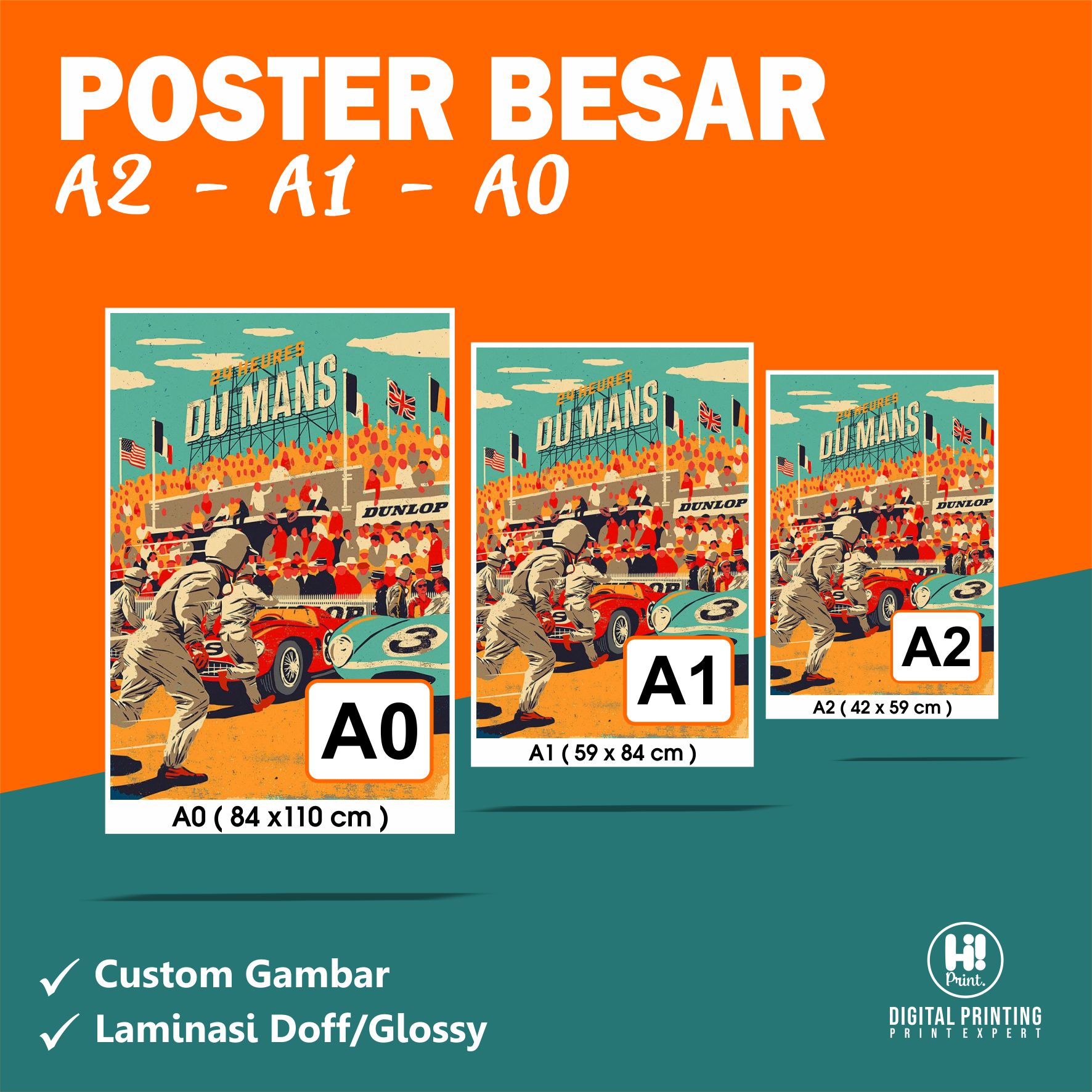 Cetak Poster Besar A2 A1 A0 A3 | Lazada Indonesia