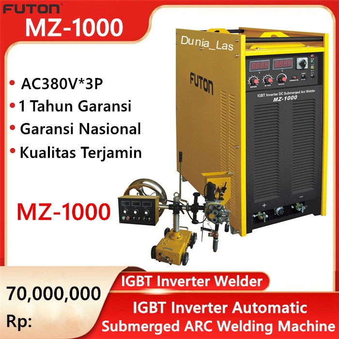 FUTON MZ-1000 Mesin Las Inverter Automatic Submerged ARC Welding ...