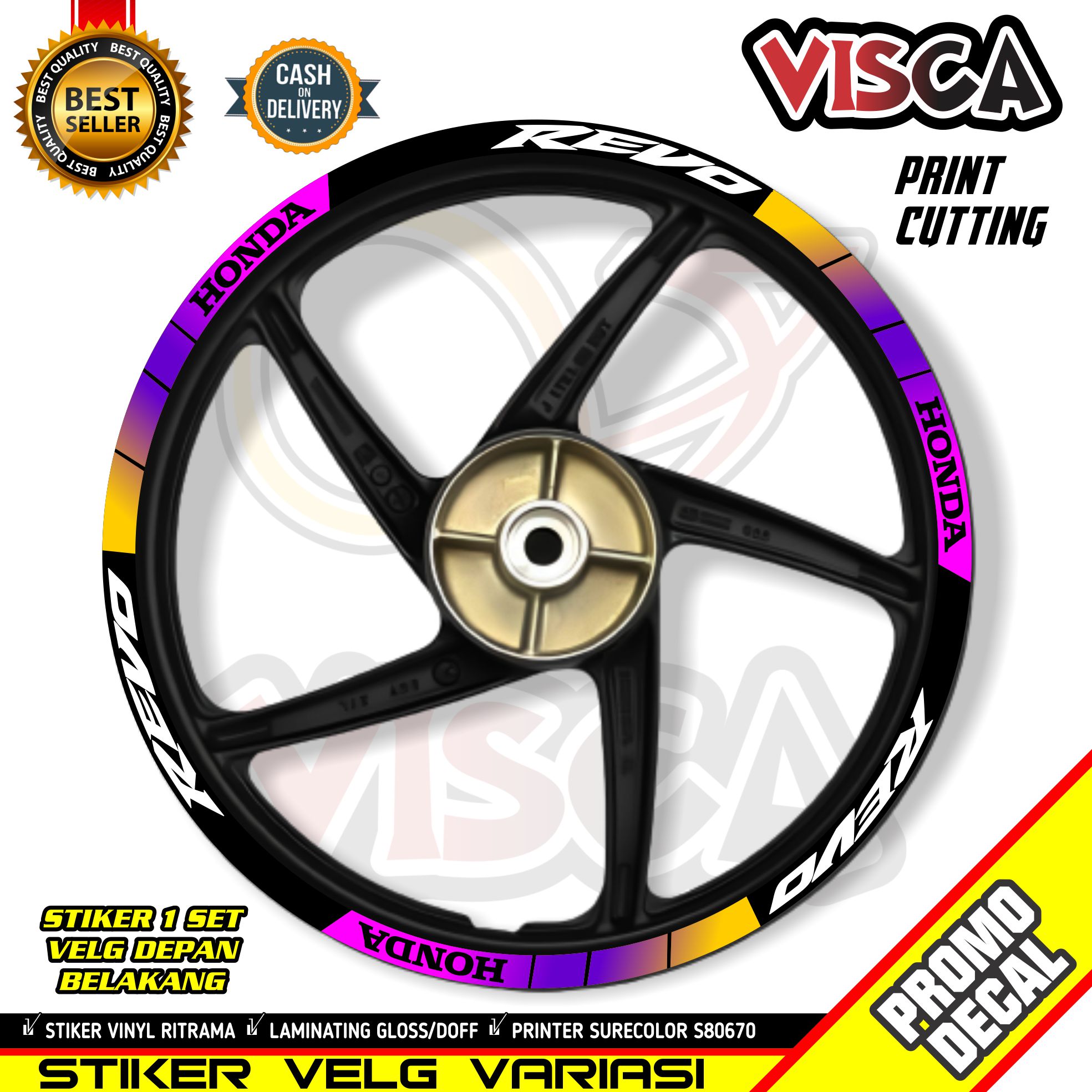 Stiker Velg - Sticker Velk - Stiker Cutting Velg - Stiker Velk Motor ...