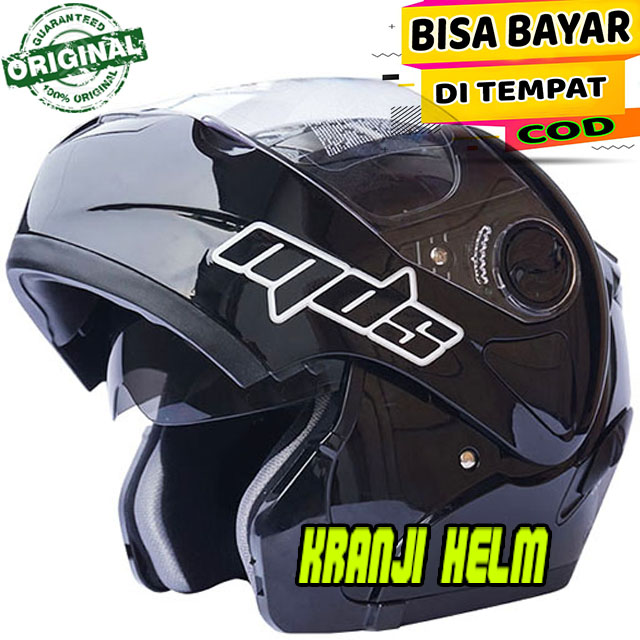 Helm full face / helm mds modular pro rider hitam metalic termurah ...