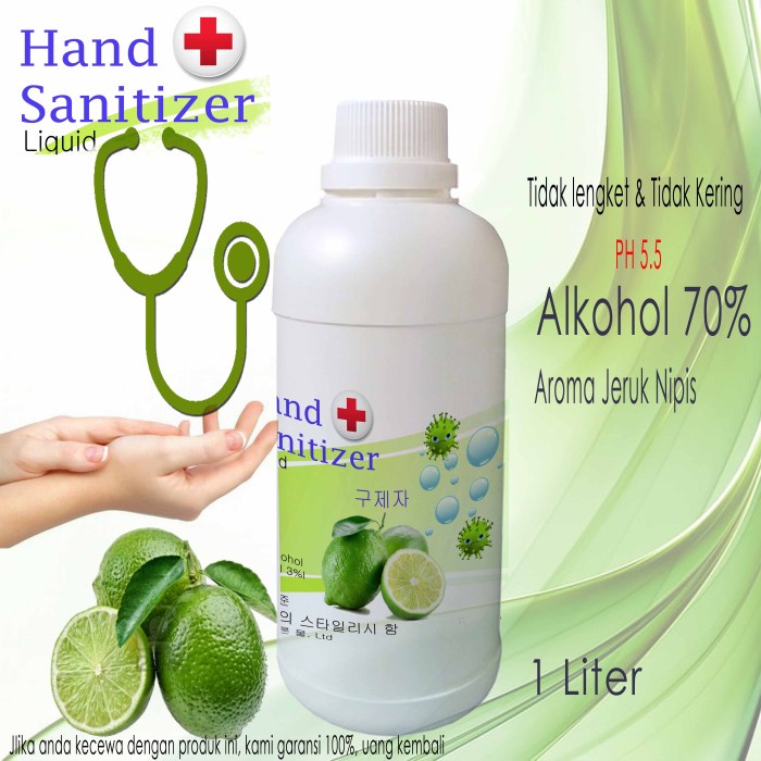 Hand sanitizer 5 liter cair medical alkohol 75% disinfektan kemenkes ...
